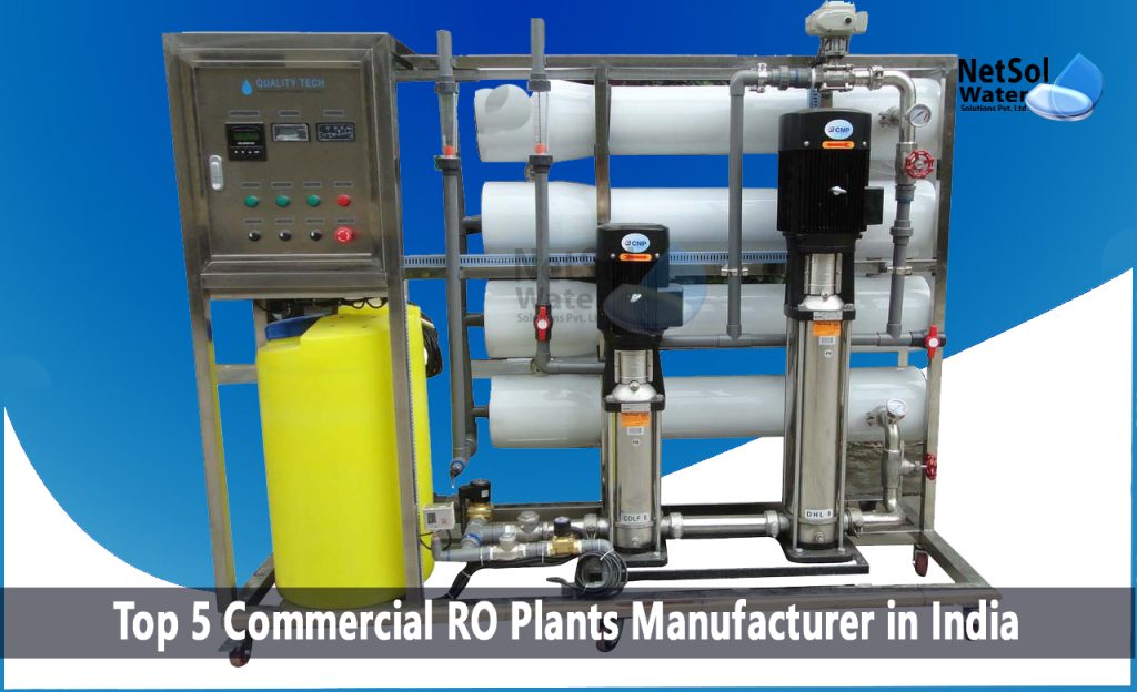 Top 5 Commercial RO Plant Manufacturers in India